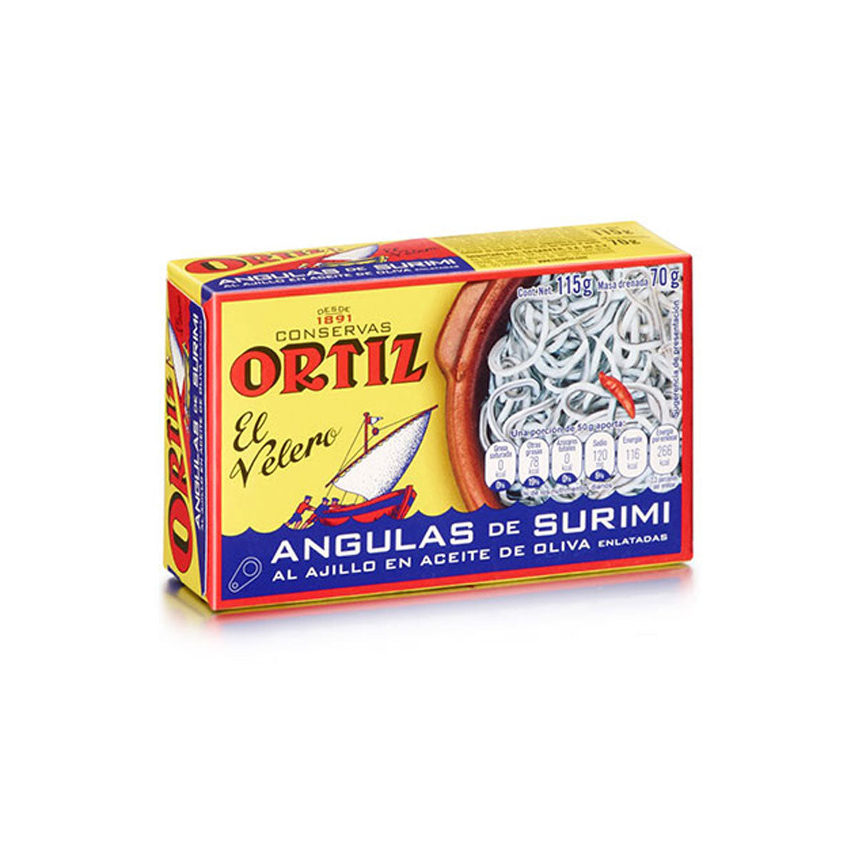 Angulas de Surimi en Aceite de Oliva 115g – La Casa del Bacalao